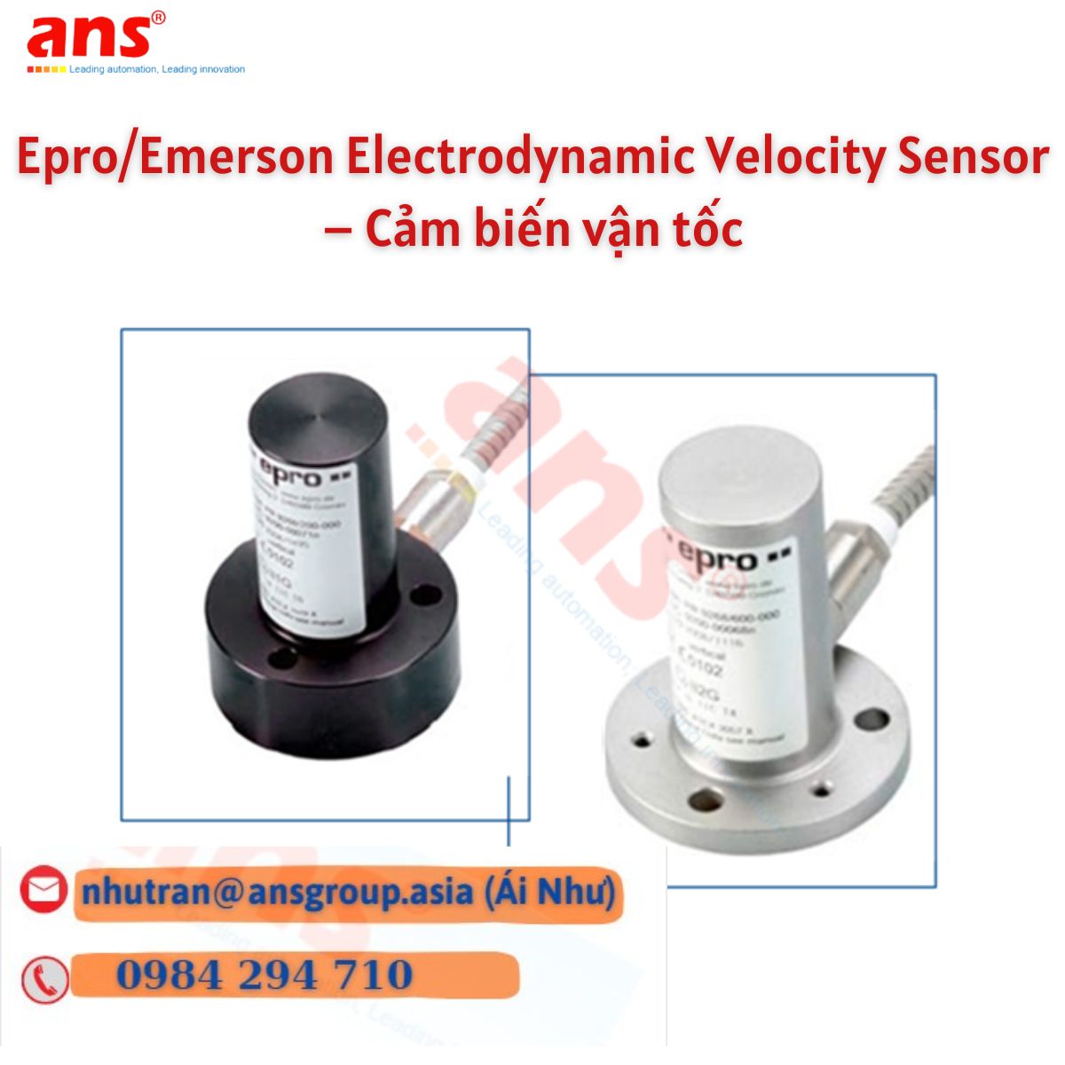 Epro/Emerson Electrodynamic Velocity Sensor – Cảm biến vận tốc PR9268 ...